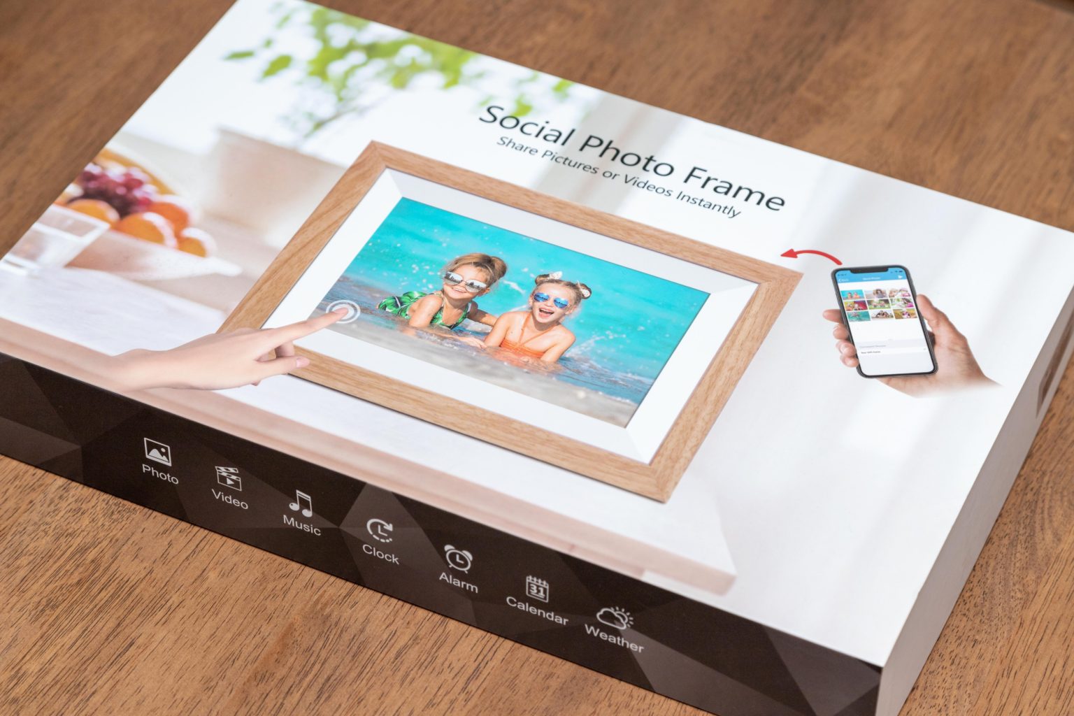 WiFiでスマホの写真を簡単にシェア！moonkaのデジタルフォトフレームをレビュー！ | まーとんブログ